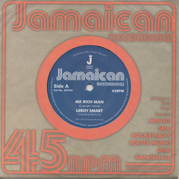 Leroy Smart - Mr. Rich Man / Version (7") | 100-001-00125