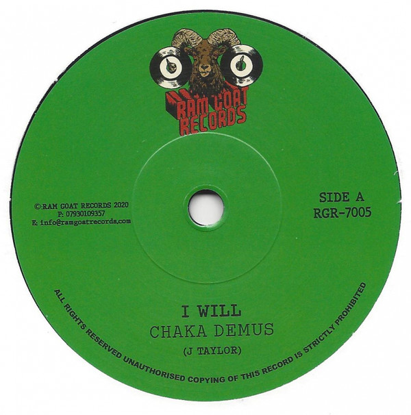 Chaka Demus - I Will / Version (7") | 100-001-05786