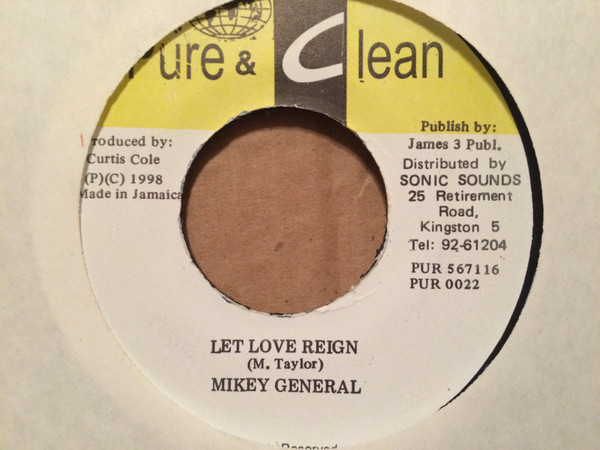 Mikey General – Let Love Reign (7") | 100-001-07024
